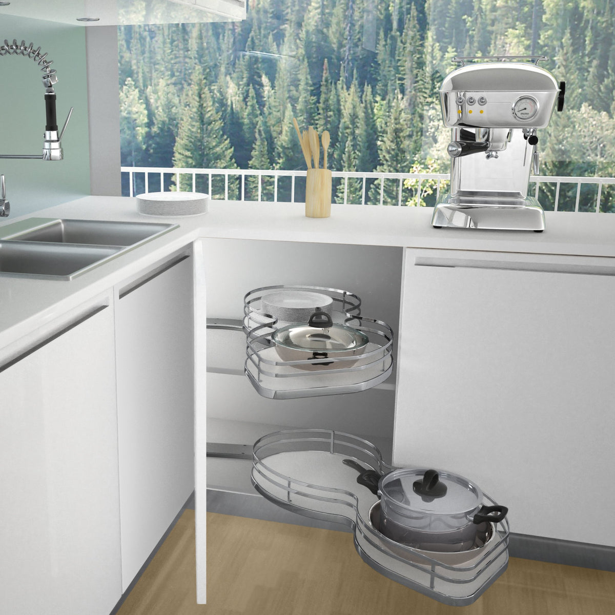 Peanut Corner with Two Wooden Shelves - Infinity Plus – ATCO sal