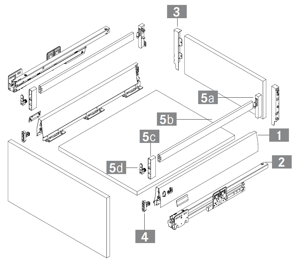 DWD XP Drawer System with Railing (H95) – ATCO sal